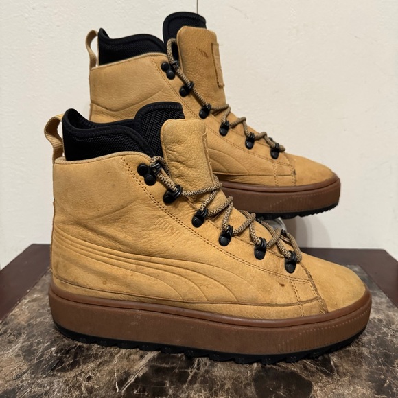 Puma | Shoes | Puma Mens Tan Gum Work Combat Leather Boots Tactical ...
